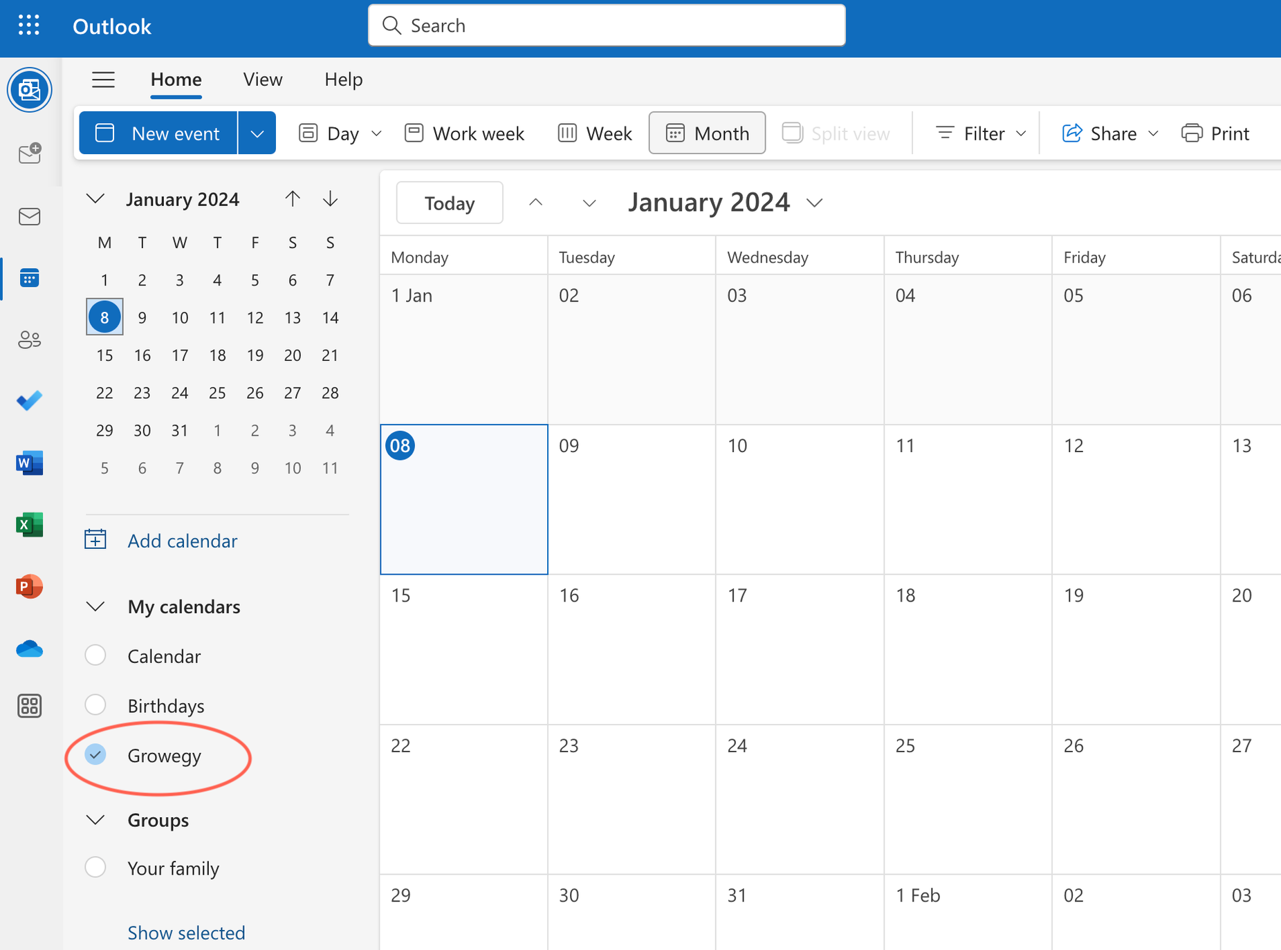Microsoft Outlook Integration - Growegy